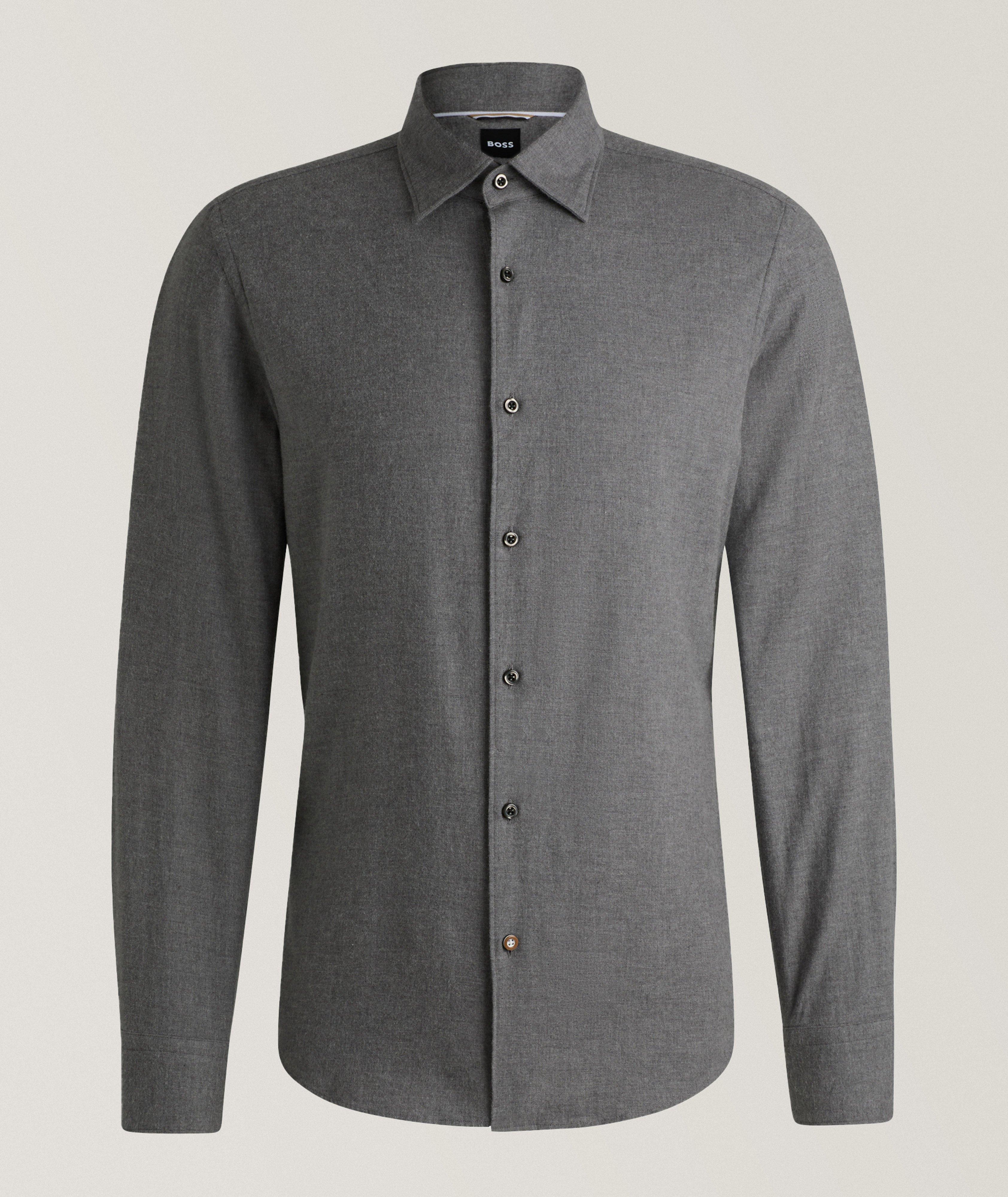 BOSS Hal Cotton Twill Shirt | Dress Shirts | Harry Rosen