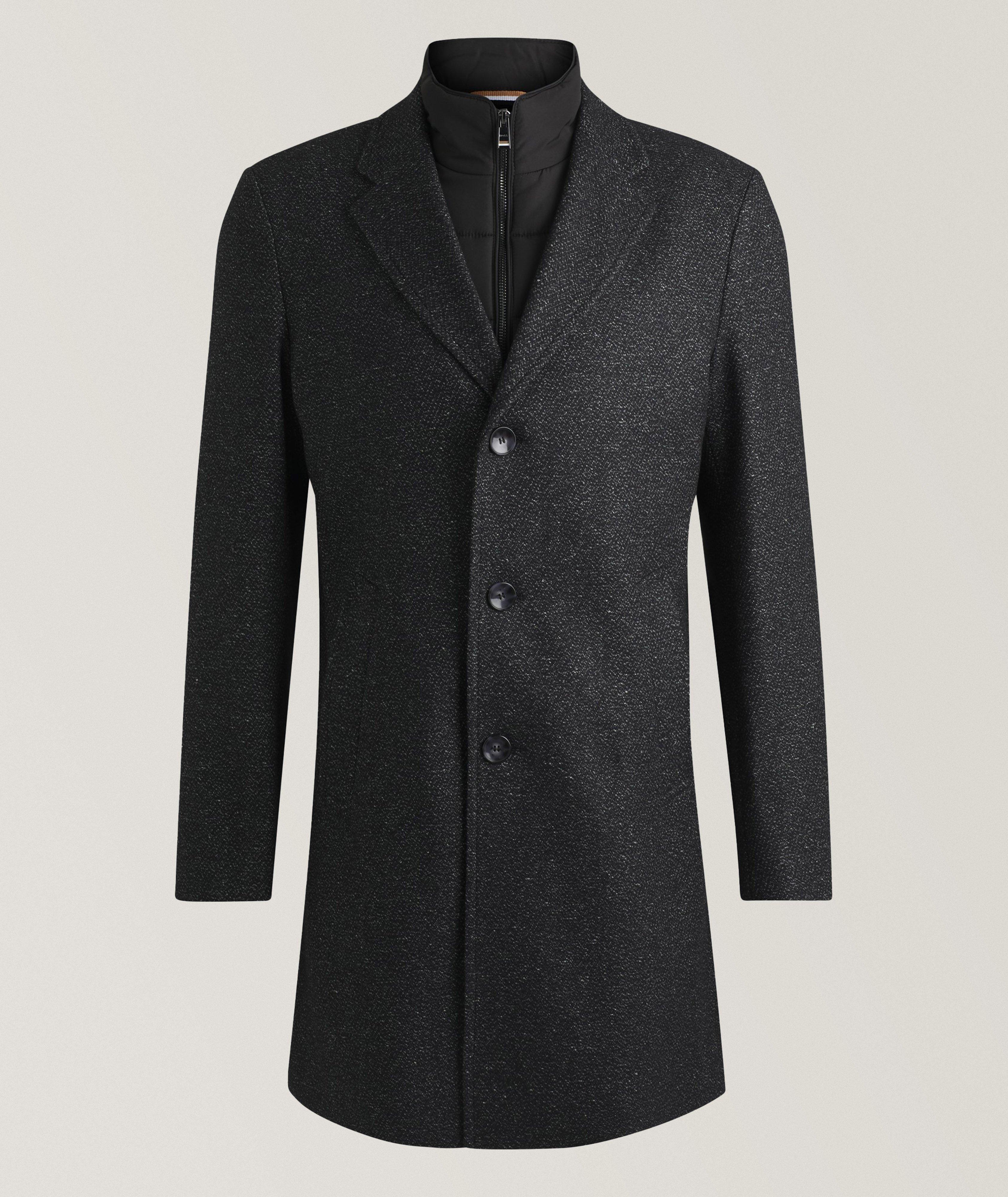 BOSS Hyde Wool-Blend Tweed Coat | Coats | Harry Rosen