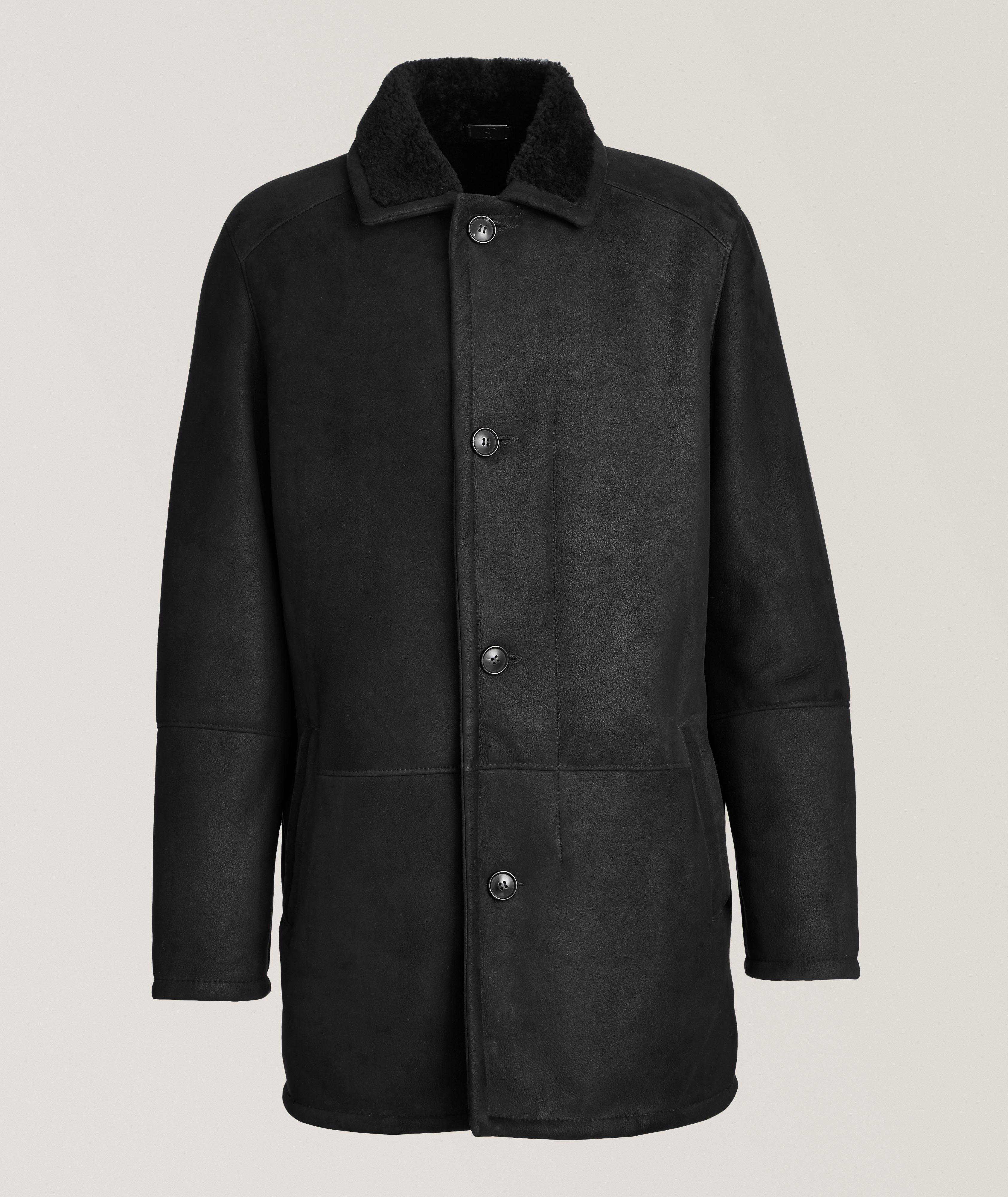 HiSO Massi Shearling Collar Coat | Coats | Harry Rosen