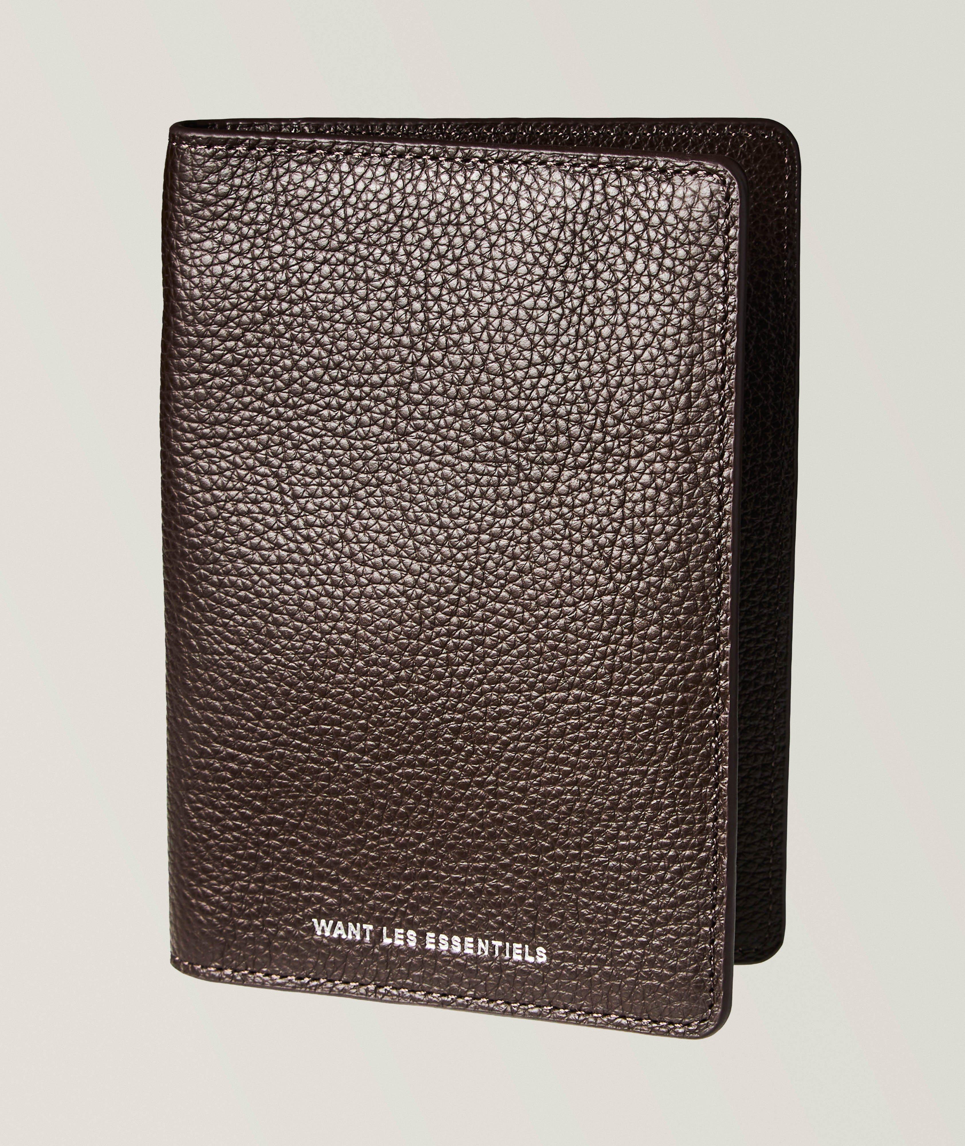 Want Les Essentiels Pearson Pebble-Grained Leather Passport Case ...