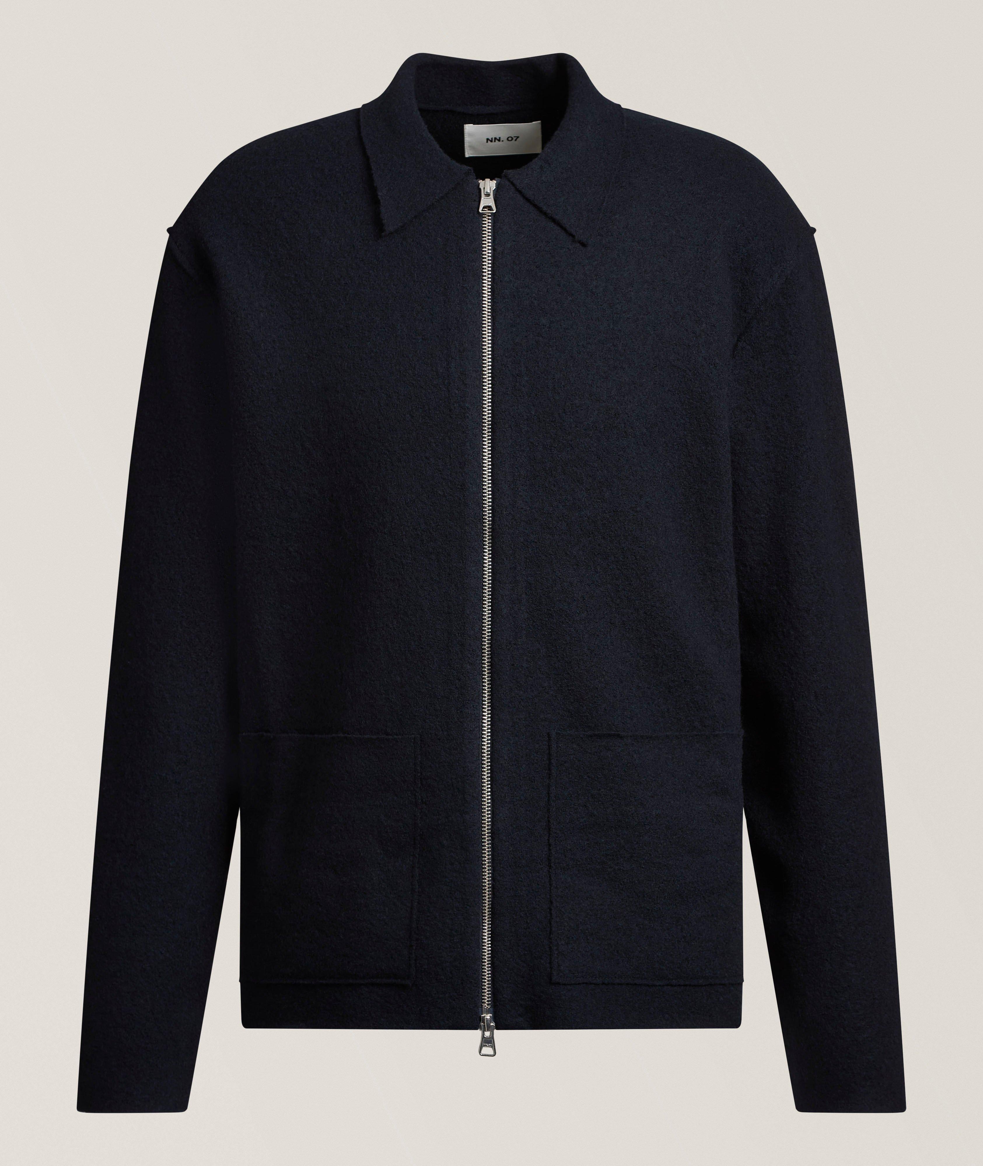 NN07 Jonas Boiled Wool Full-Zip Jacket | Sport Jackets | Harry Rosen