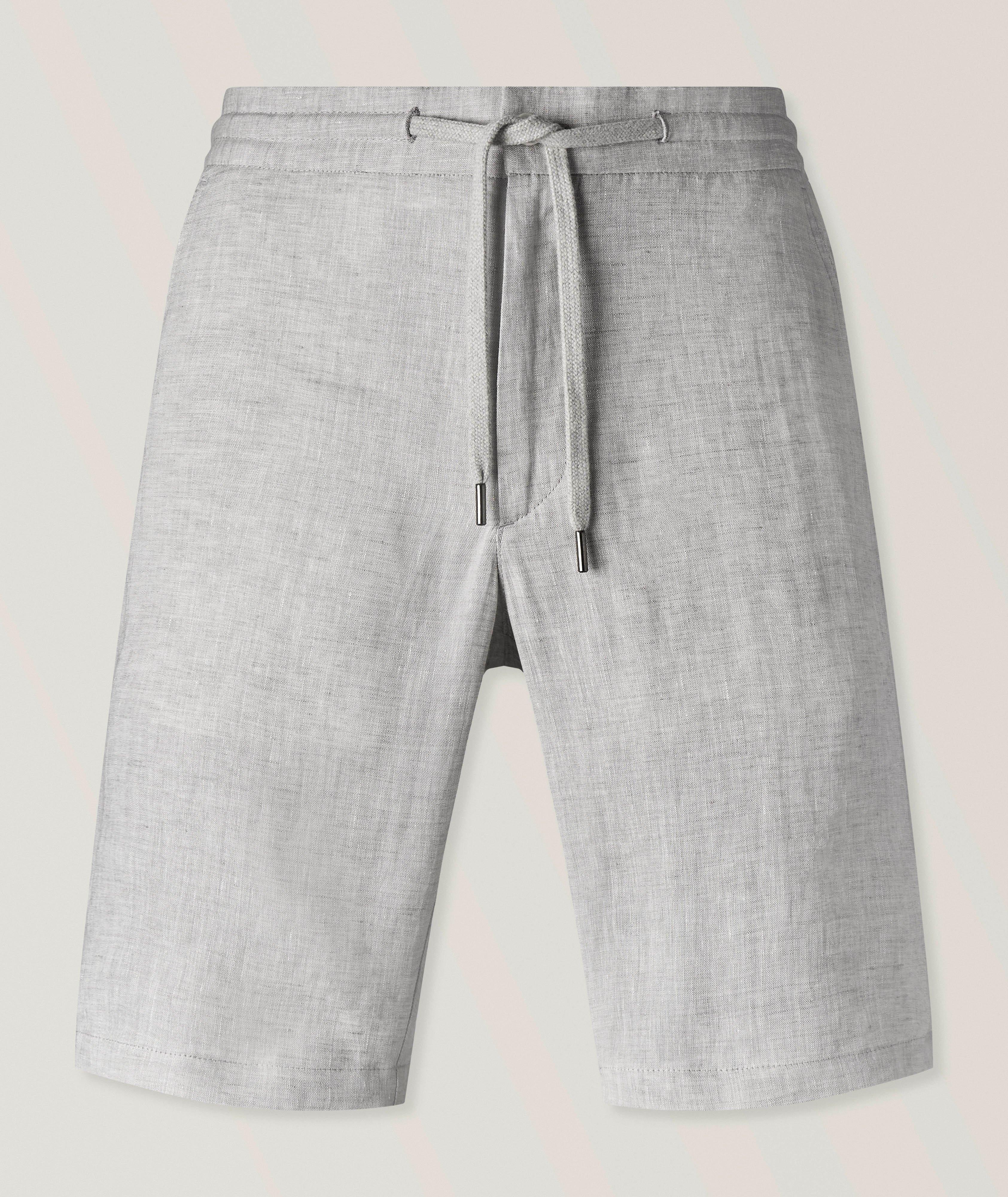 Patrick Assaraf Linen Drawstring Shorts | Shorts | Harry Rosen