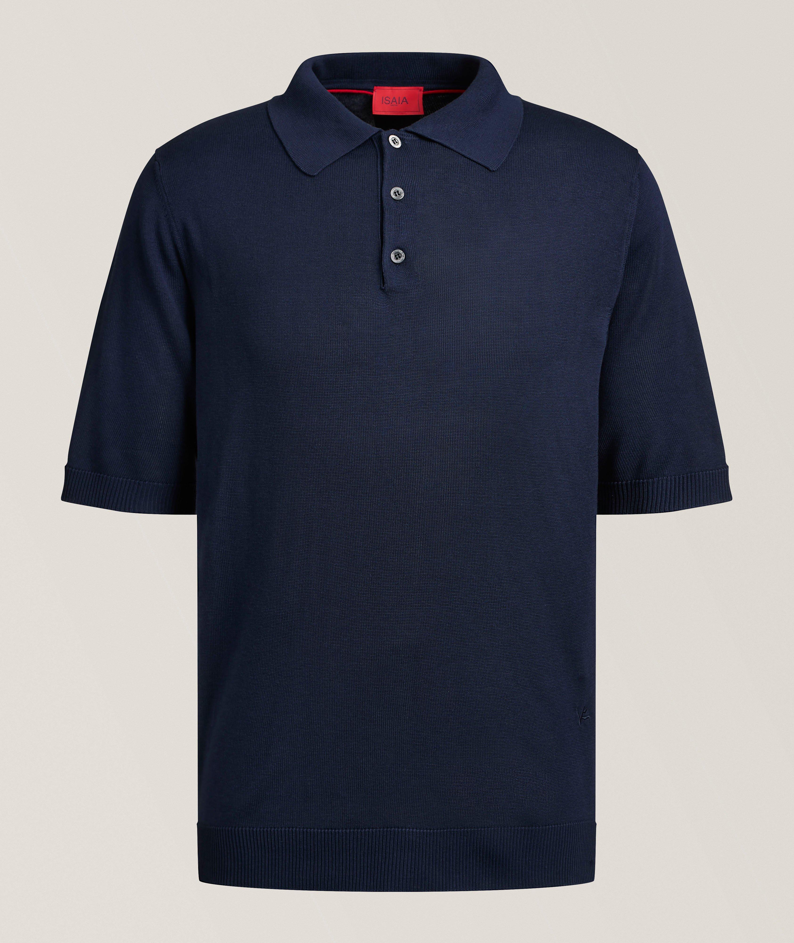 Isaia Silk Knitted Polo | Sweaters & Knits | Harry Rosen