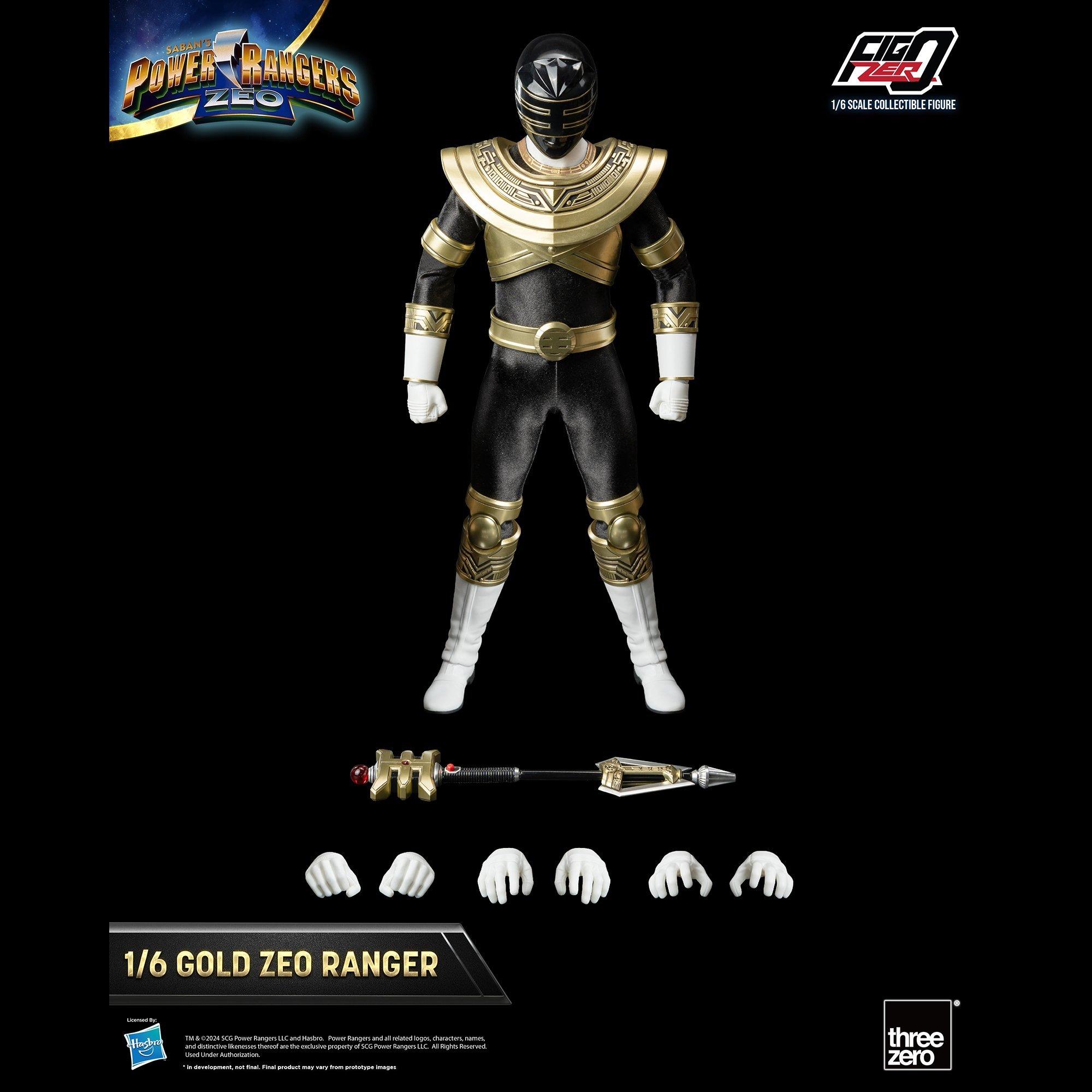 Power Rangers Zeo - FigZero 1/6 Gold Zeo Power Ranger - Hasbro Pulse