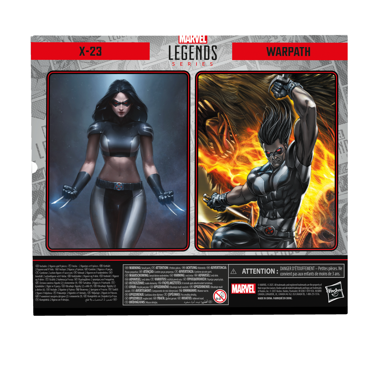 Marvel Legends Series X-Force X-23 & Warpath Action Figures - Hasbro Pulse