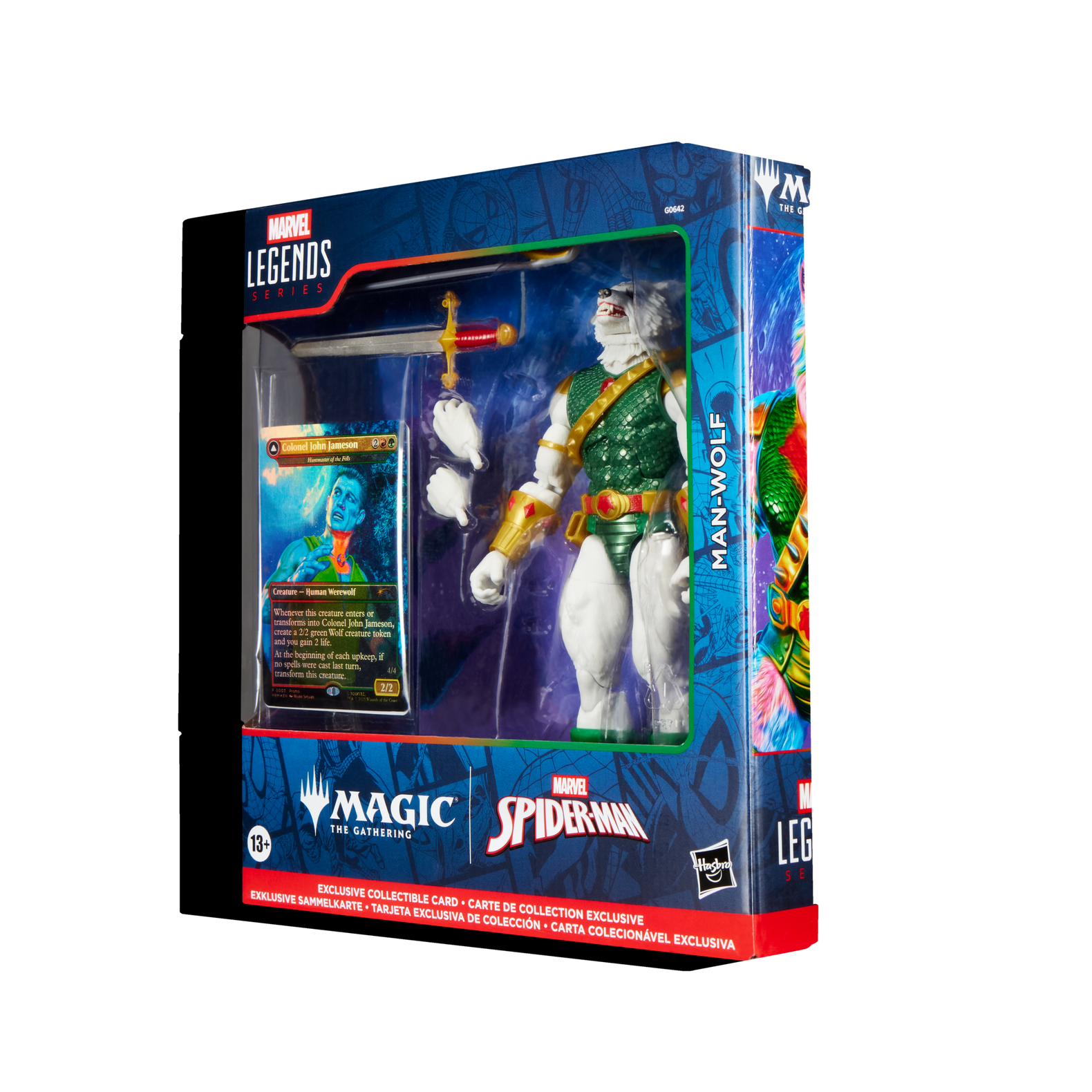 Magic: The Gathering Man-Wolf Action Figure & Card - Hasbro Pulse