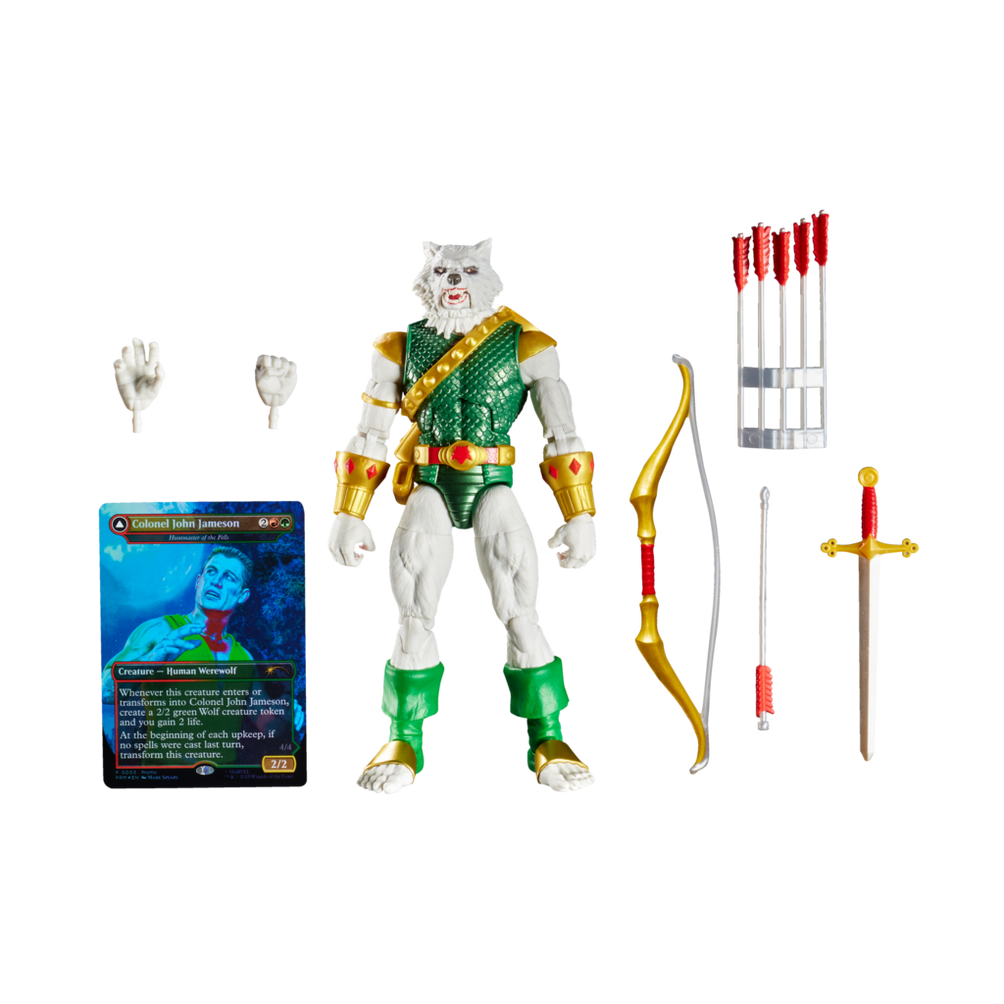 Magic: The Gathering Man-Wolf Action Figure & Card - Hasbro Pulse