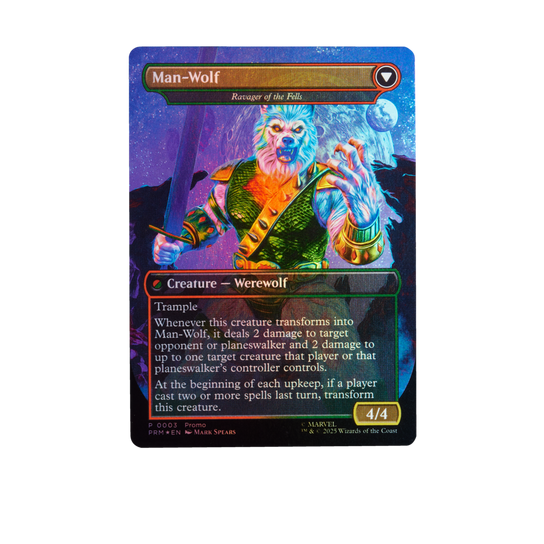Magic: The Gathering Man-Wolf Action Figure & Card - Hasbro Pulse