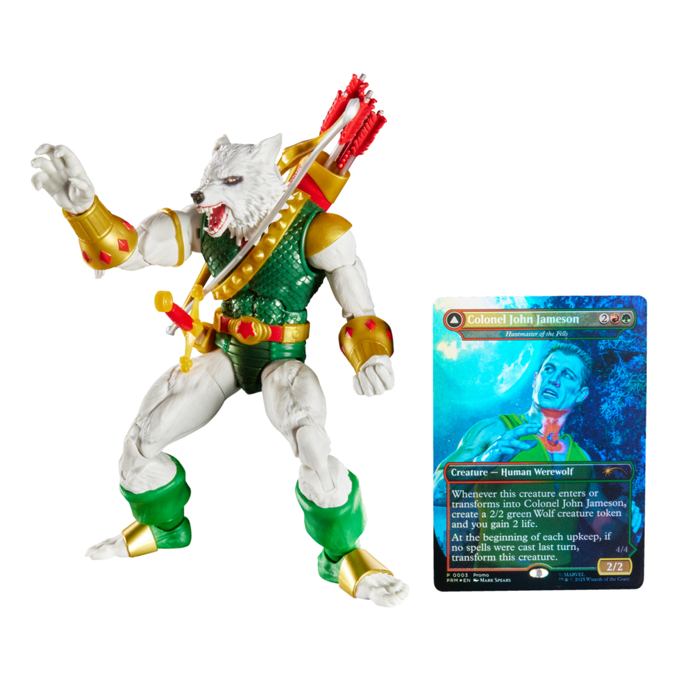 Magic: The Gathering Man-Wolf Action Figure & Card - Hasbro Pulse