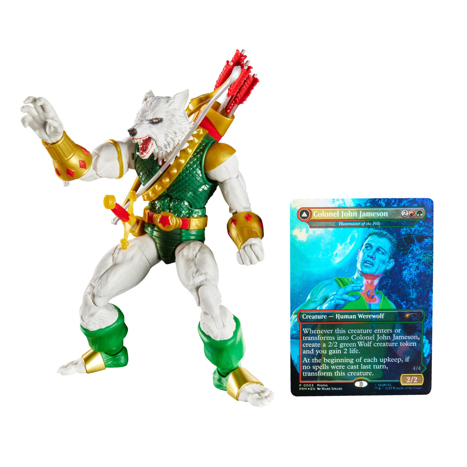 Magic: The Gathering Man-Wolf Action Figure & Card - Hasbro Pulse