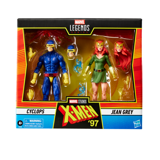 Marvel Legends Cyclops & Jean Grey Action Figure 2-Pack | X-Men ’97 - Hasbro Pulse