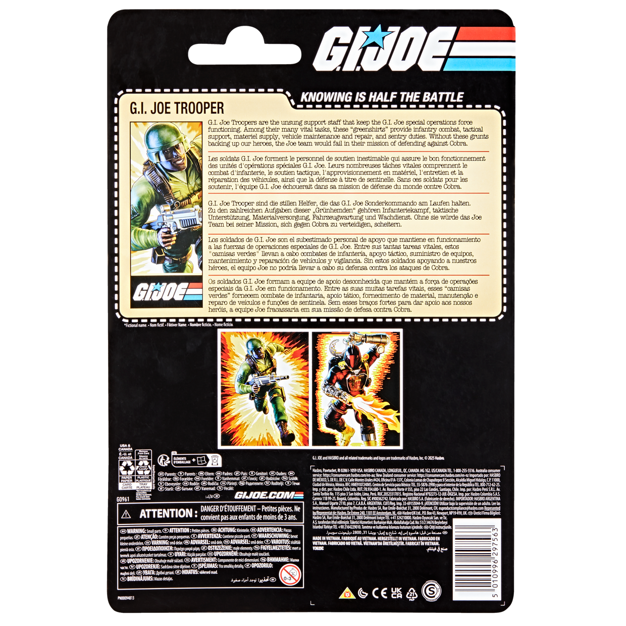 G.I. Joe Classified Series Retro Cardback G.I. Joe Trooper - Hasbro Pulse