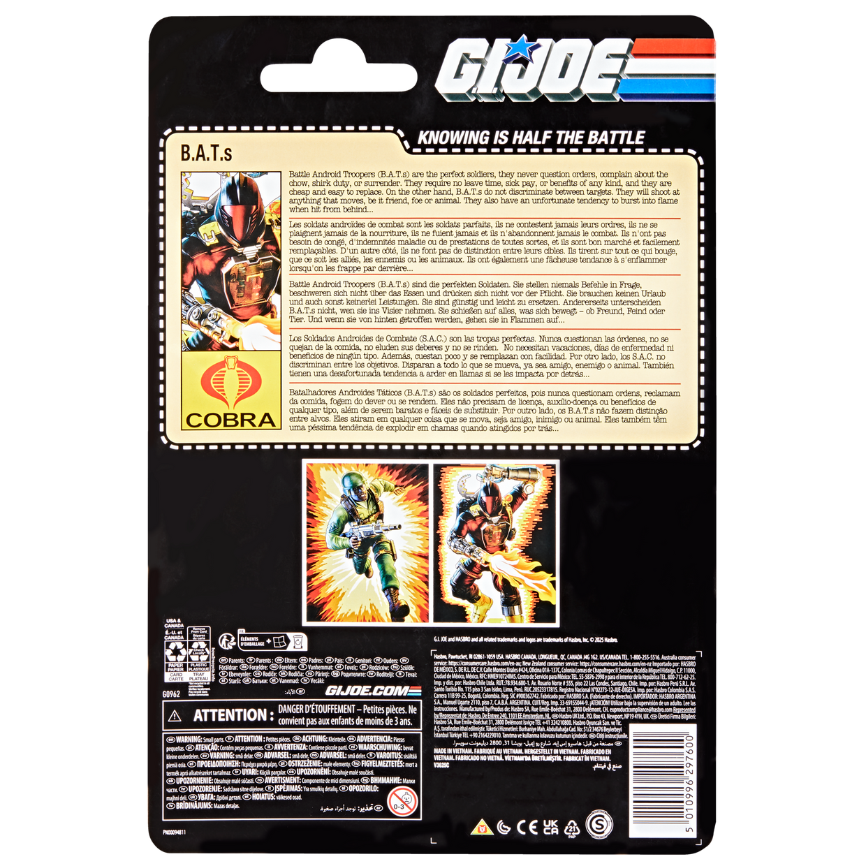 G.I. Joe Classified Series Retro Cardback B.A.T. (Battle Android ...