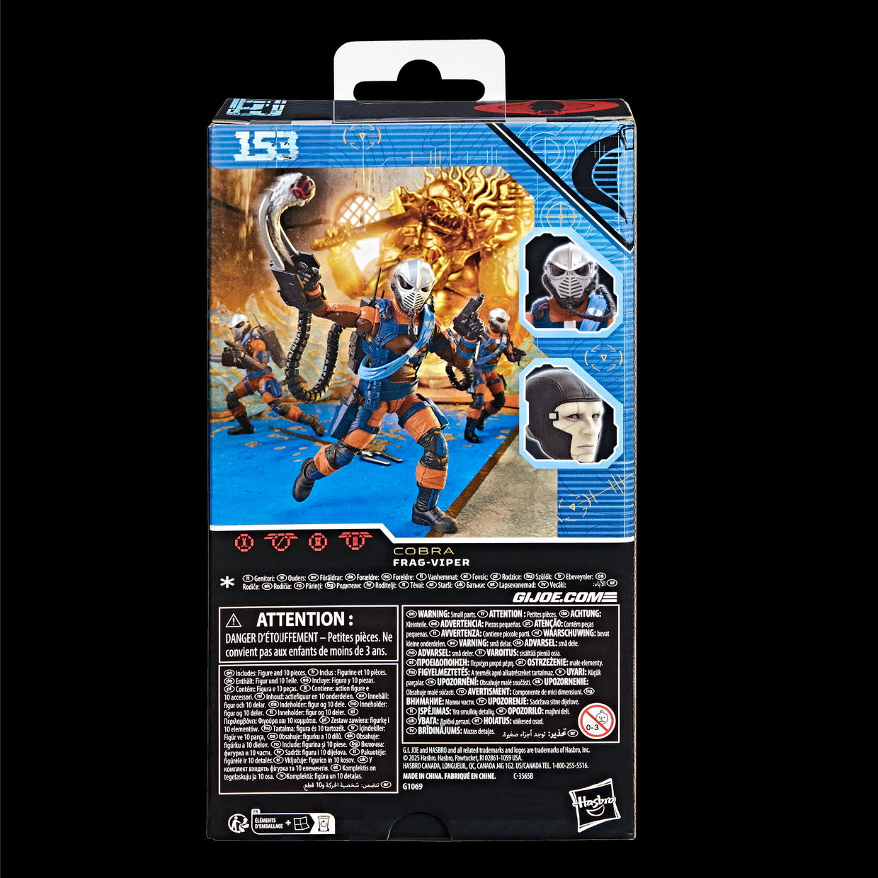 G.I. Joe Classified Series #153, Frag-Viper Action Figure - Hasbro Pulse