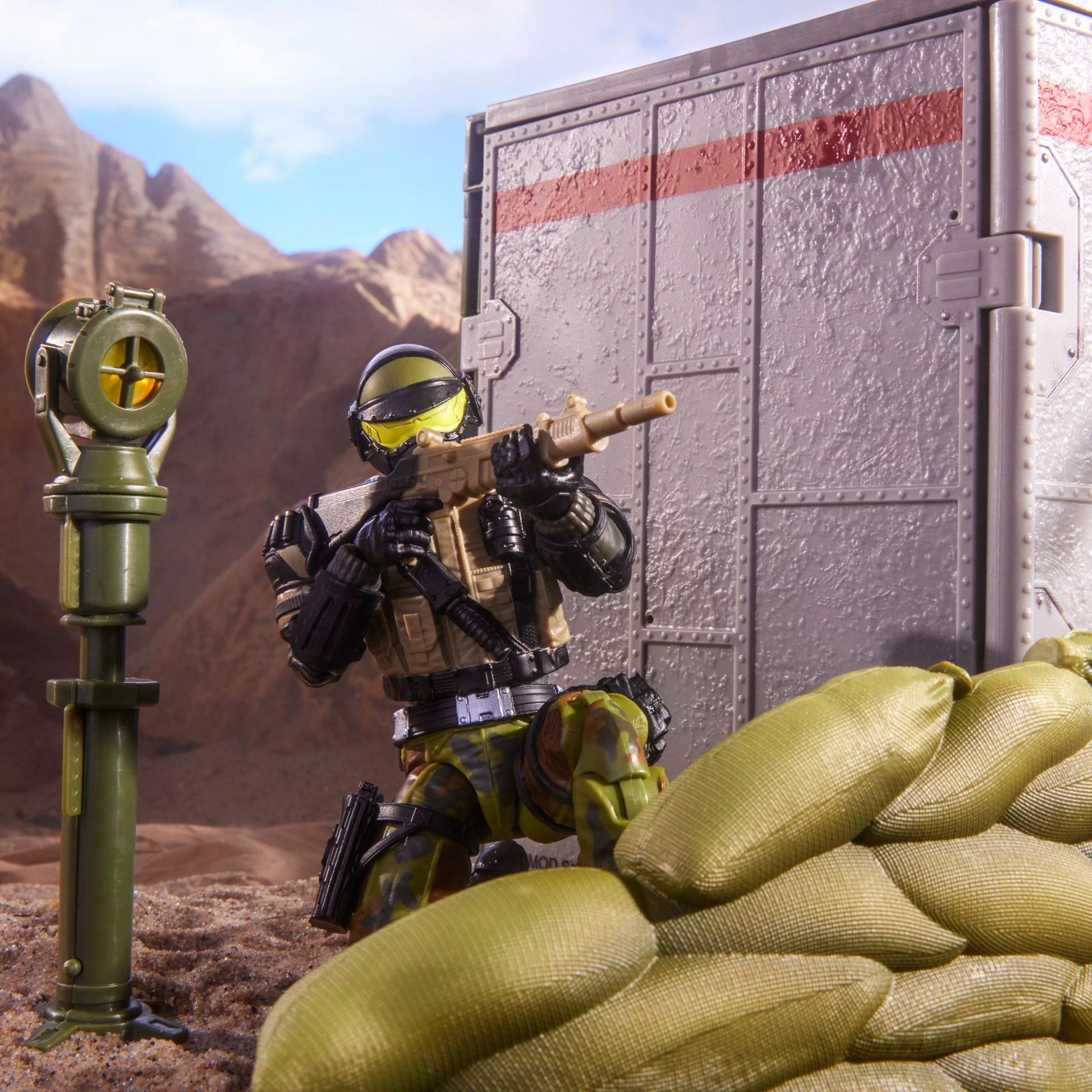 G.I. Joe Classified Series #175, Steel Corps Sentry & Modular Defense ...