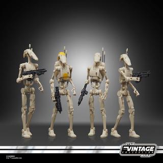 STAR WARS The Vintage Collection Battle Droid 4-Pack - Hasbro Pulse