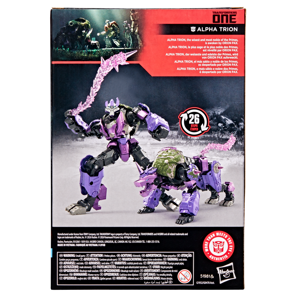 Studio Series Transformers One Voyager Class Alpha Trion Figure ...
