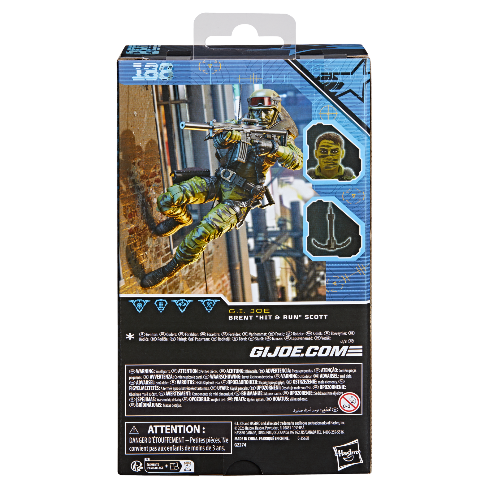 G.I. Joe Classified Series #188 Brent Hit & Run Scott 6-Inch Figure ...