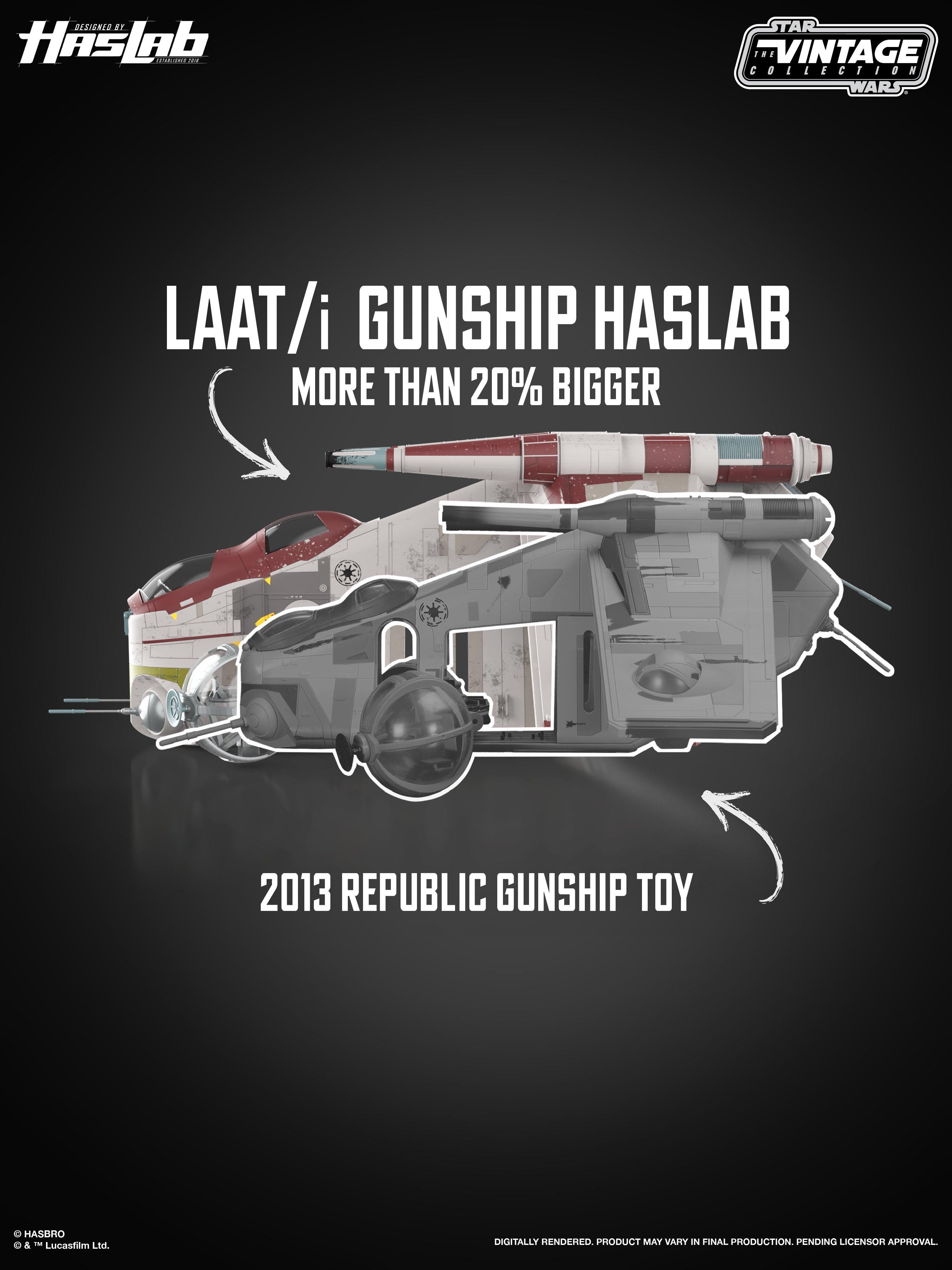 STAR WARS The Vintage Collection LAAT/i Gunship HasLab