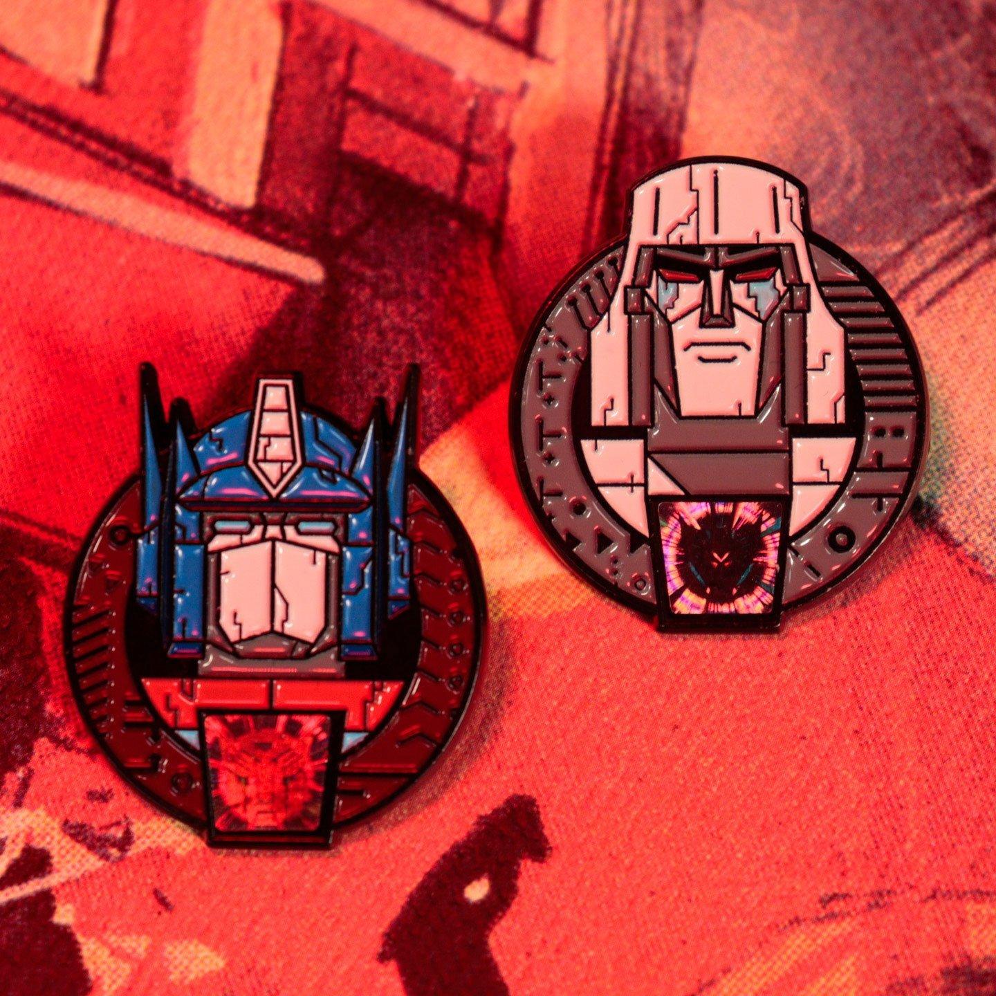 Transformers 40th Anniversary Twin Set of Pin Badges - Hasbro Pulse