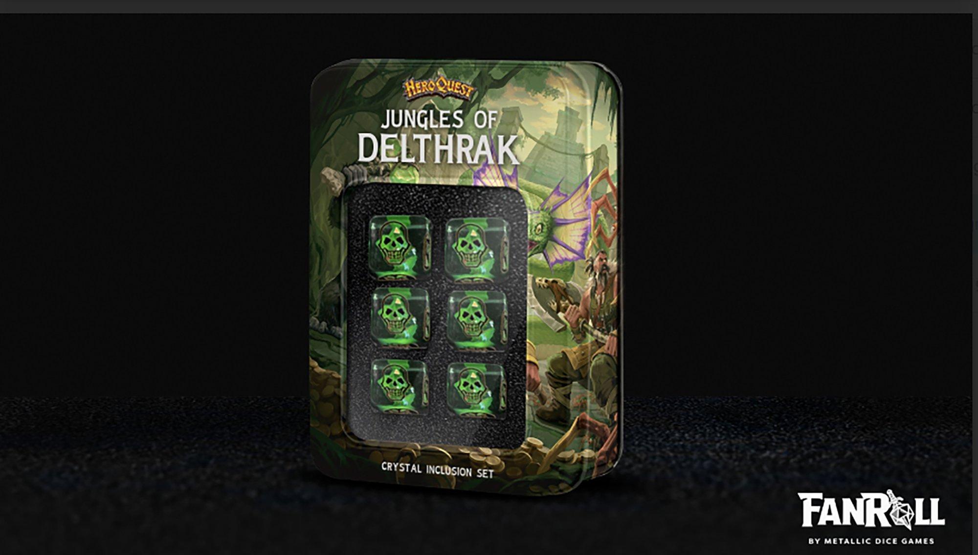 HeroQuest Jungles of Delthrak Dice Tray + Set Bundle - Hasbro Pulse