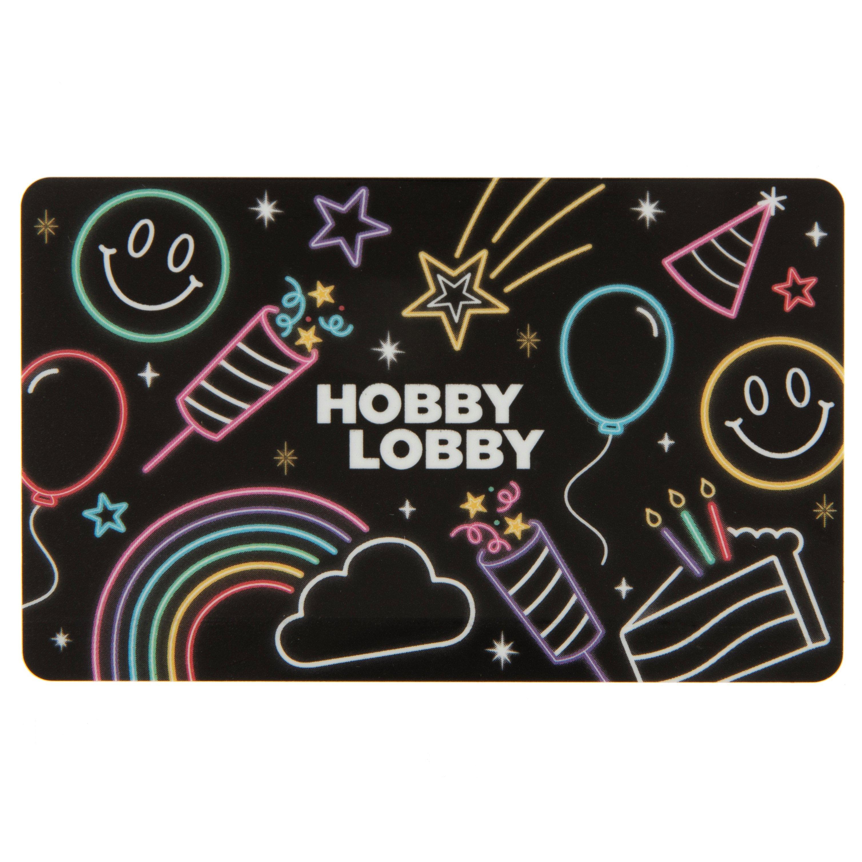 Neon Lights Gift Card | Hobby Lobby | gc-neon