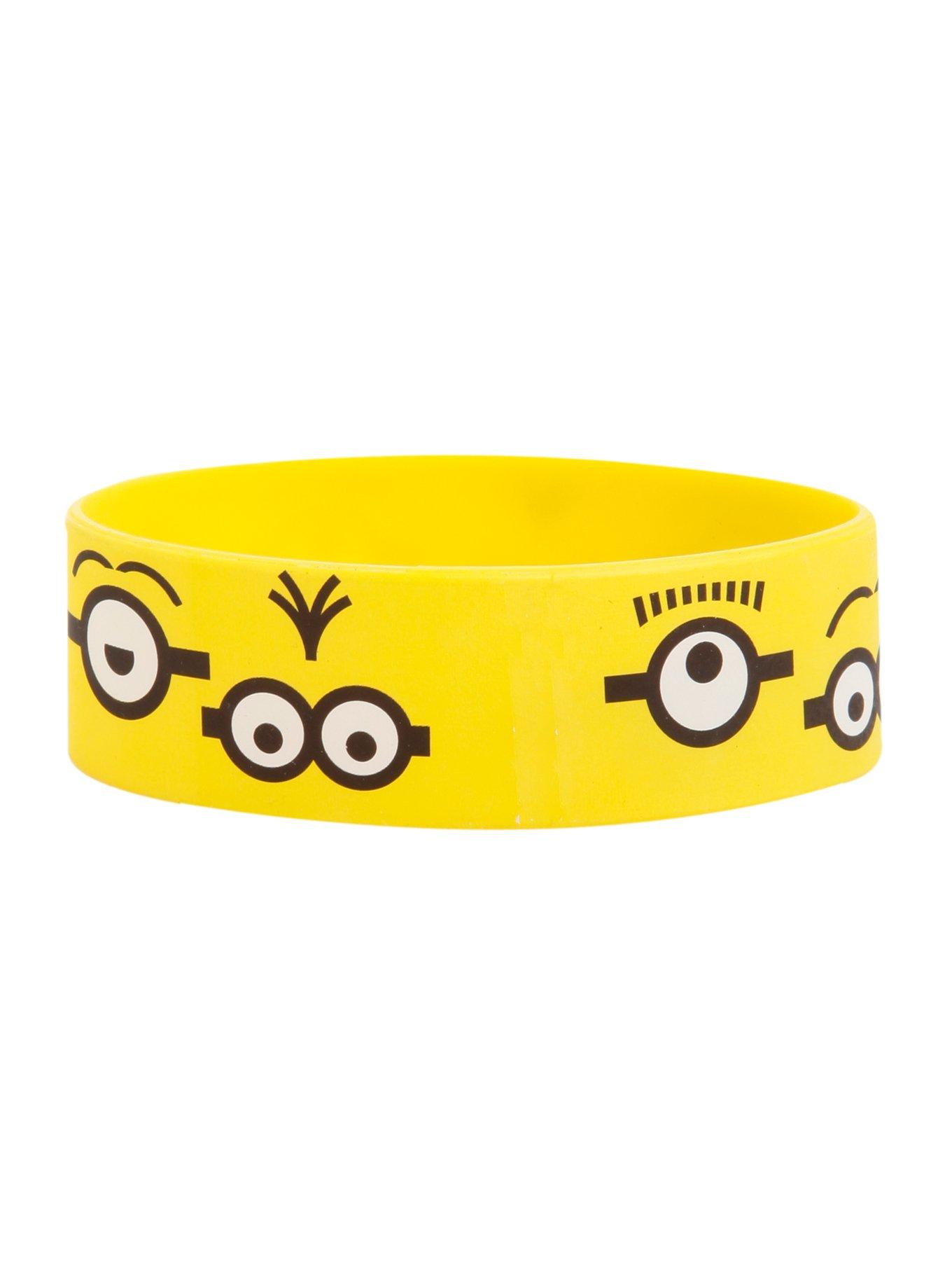 Despicable Me 2 Minion Eyes Rubber Bracelet | Hot Topic