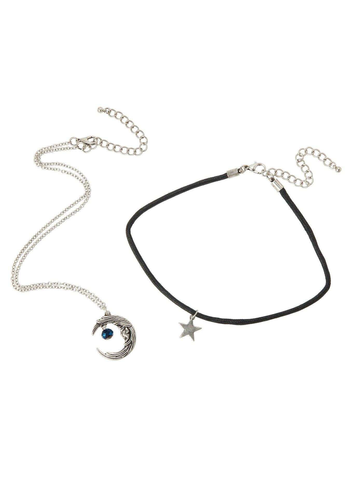 LOVEsick Moon Star Choker & Necklace Set | Hot Topic
