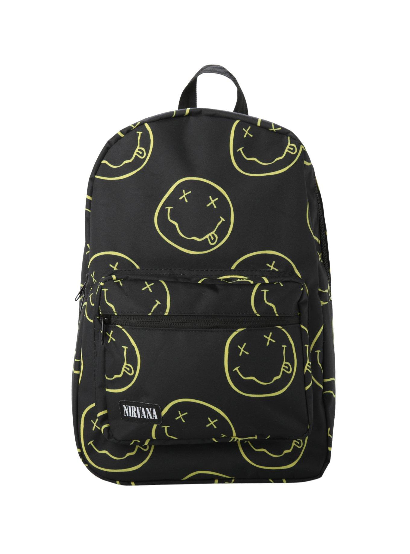 Nirvana Smiley Backpack | Hot Topic