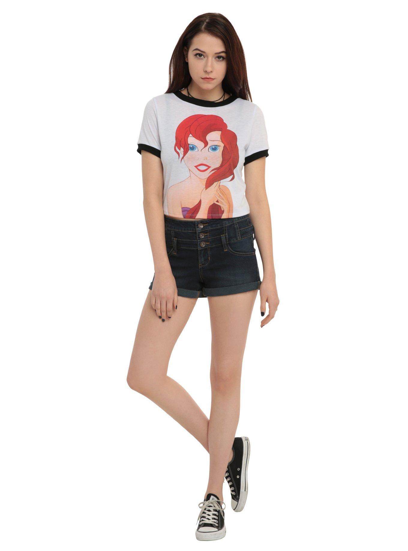 Disney The Little Mermaid Ariel Ringer Crop Top | Hot Topic