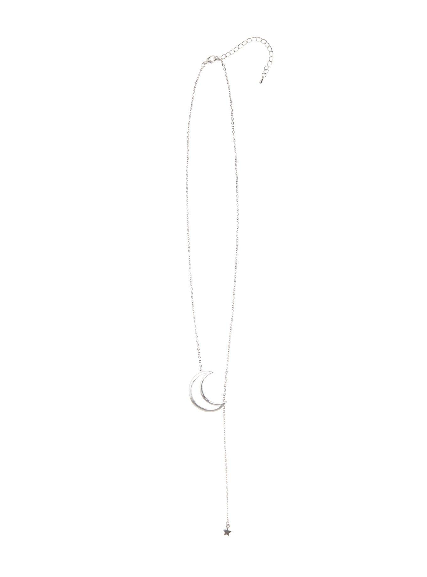 LOVEsick Moon Lariet Necklace | Hot Topic