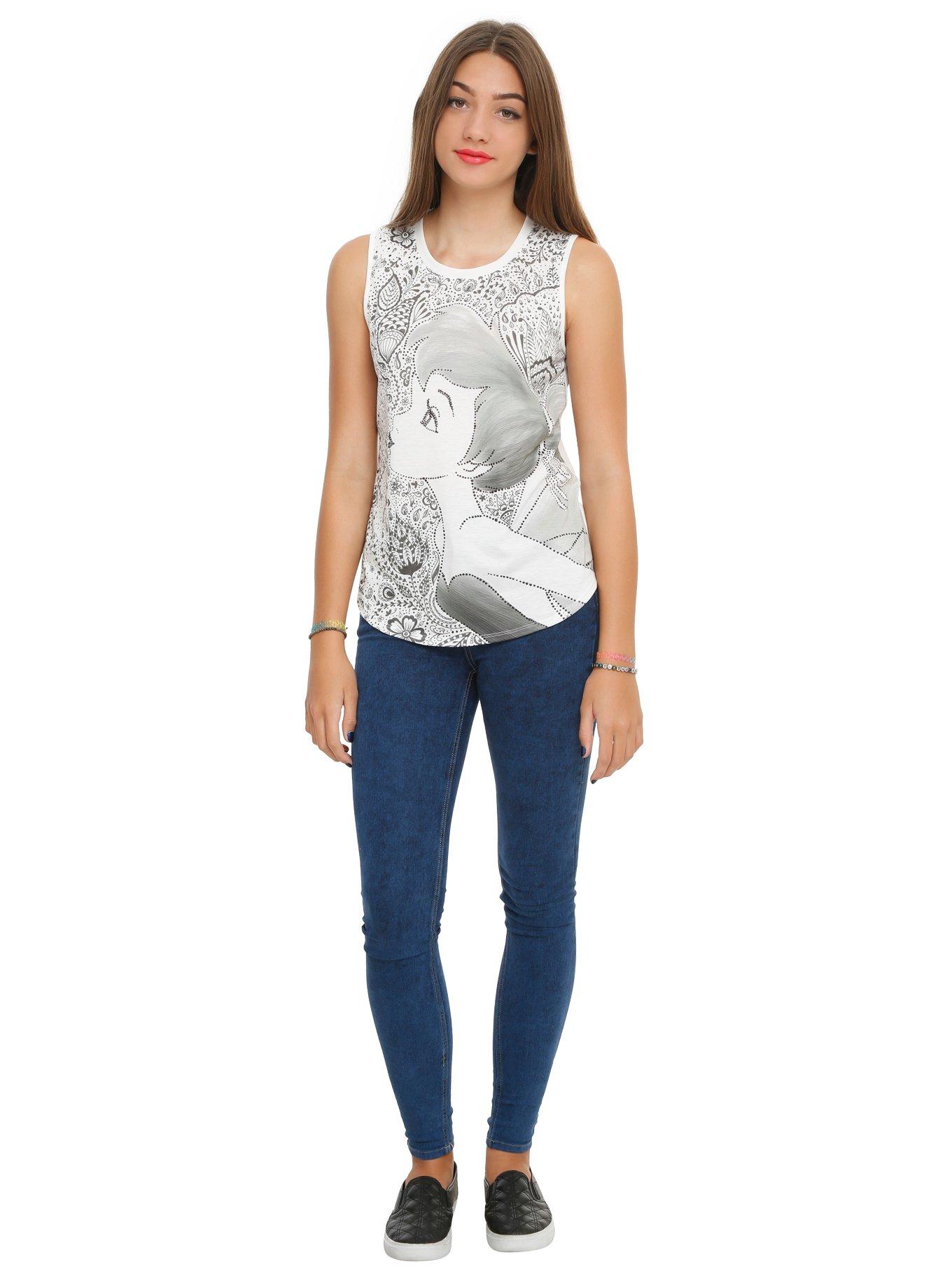 Disney Tinker Bell Tonal Girls Muscle Top | Hot Topic