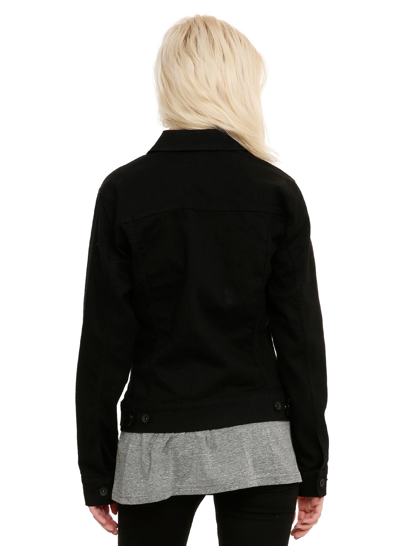 LOVEsick Black Denim Jacket | Hot Topic