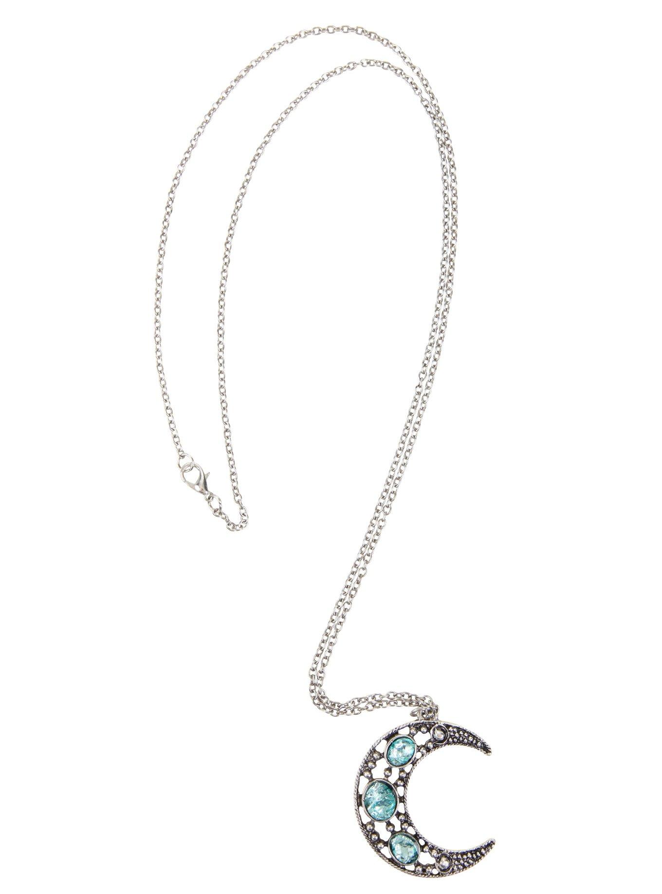 Half Moon Filigree Long Necklace | Hot Topic