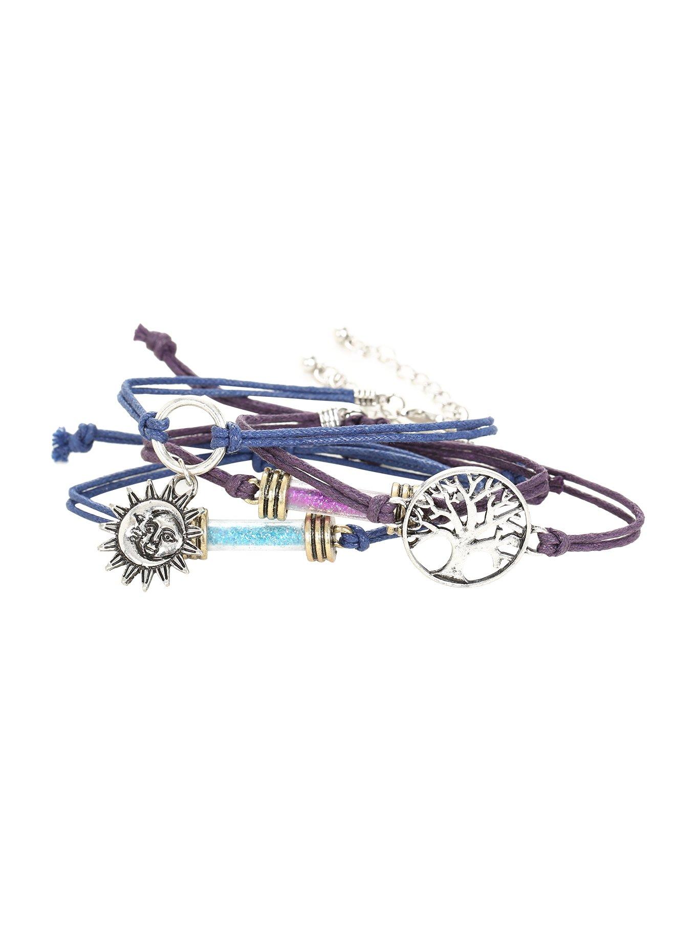 Celestial Vial Cord Bracelet Set | Hot Topic