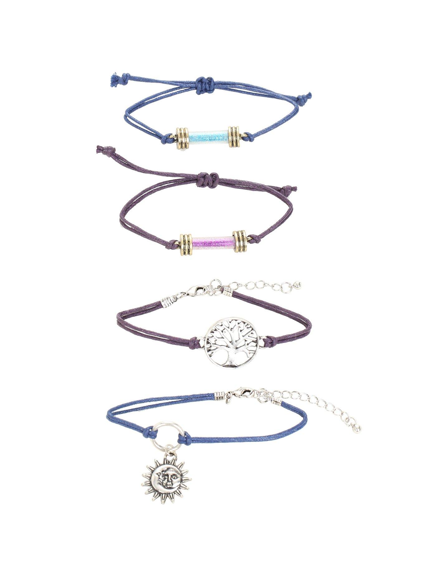 Celestial Vial Cord Bracelet Set | Hot Topic