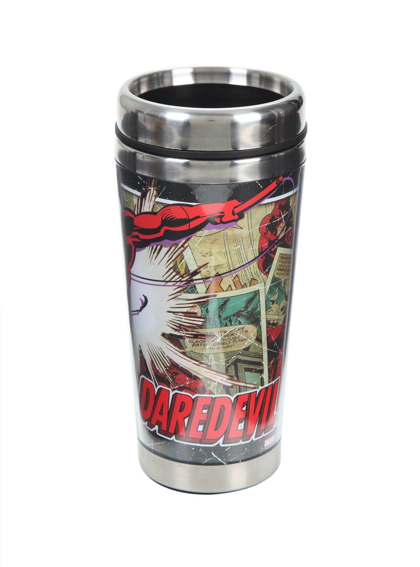 Marvel Daredevil Comic Stainless Steel Travel Mug | Hot Topic