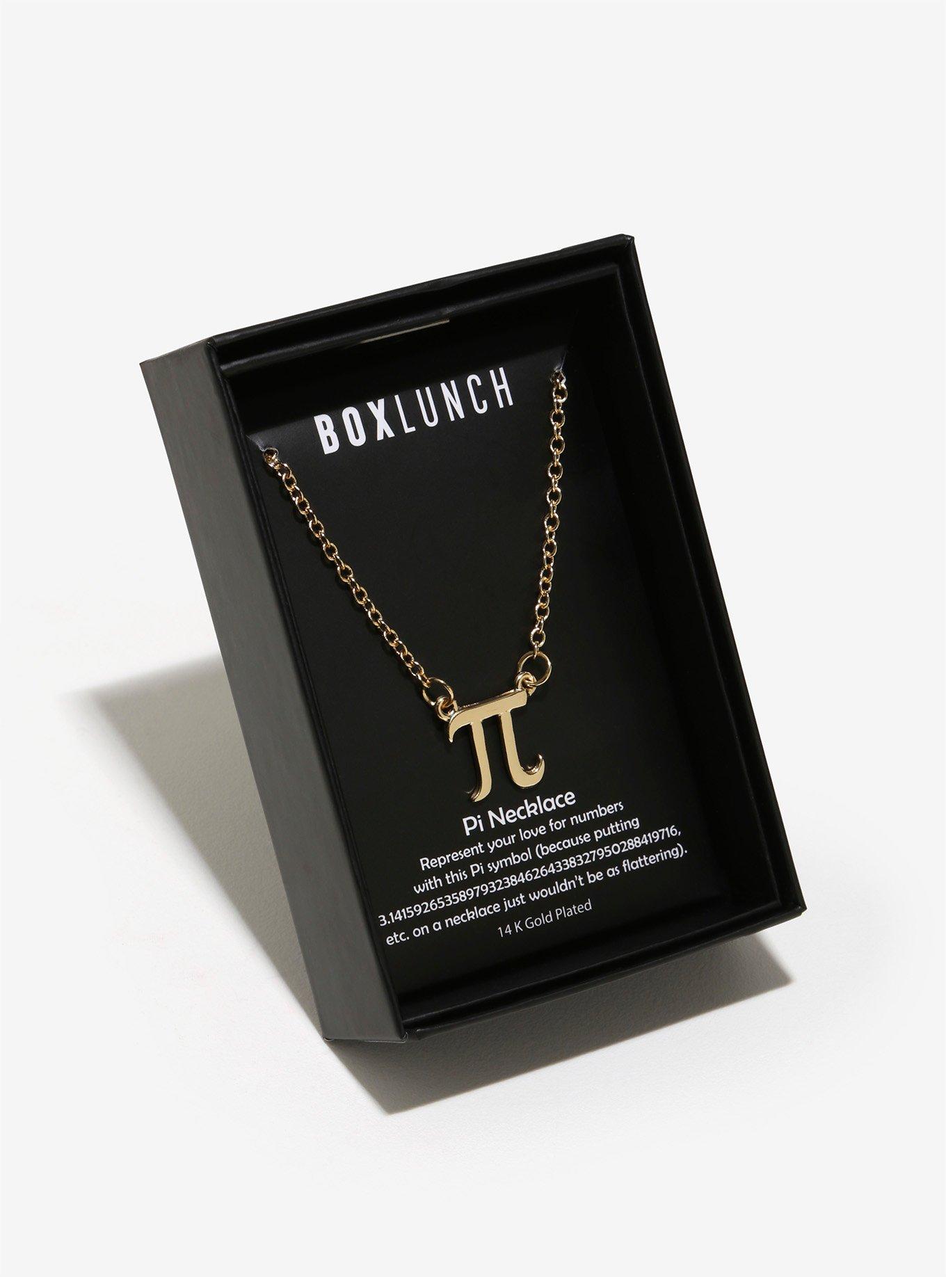 Pi Symbol 14K Gold Plated Necklace | BoxLunch
