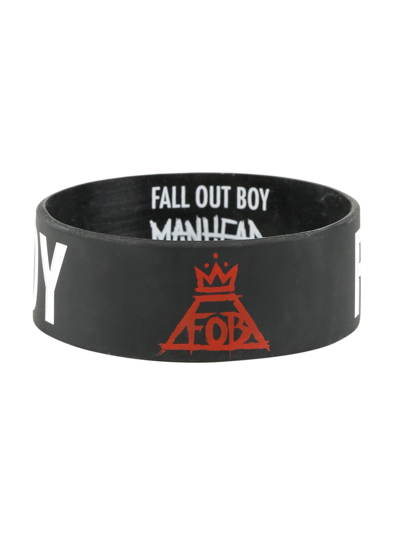Fall Out Boy Crown Logo Rubber Bracelet | Hot Topic
