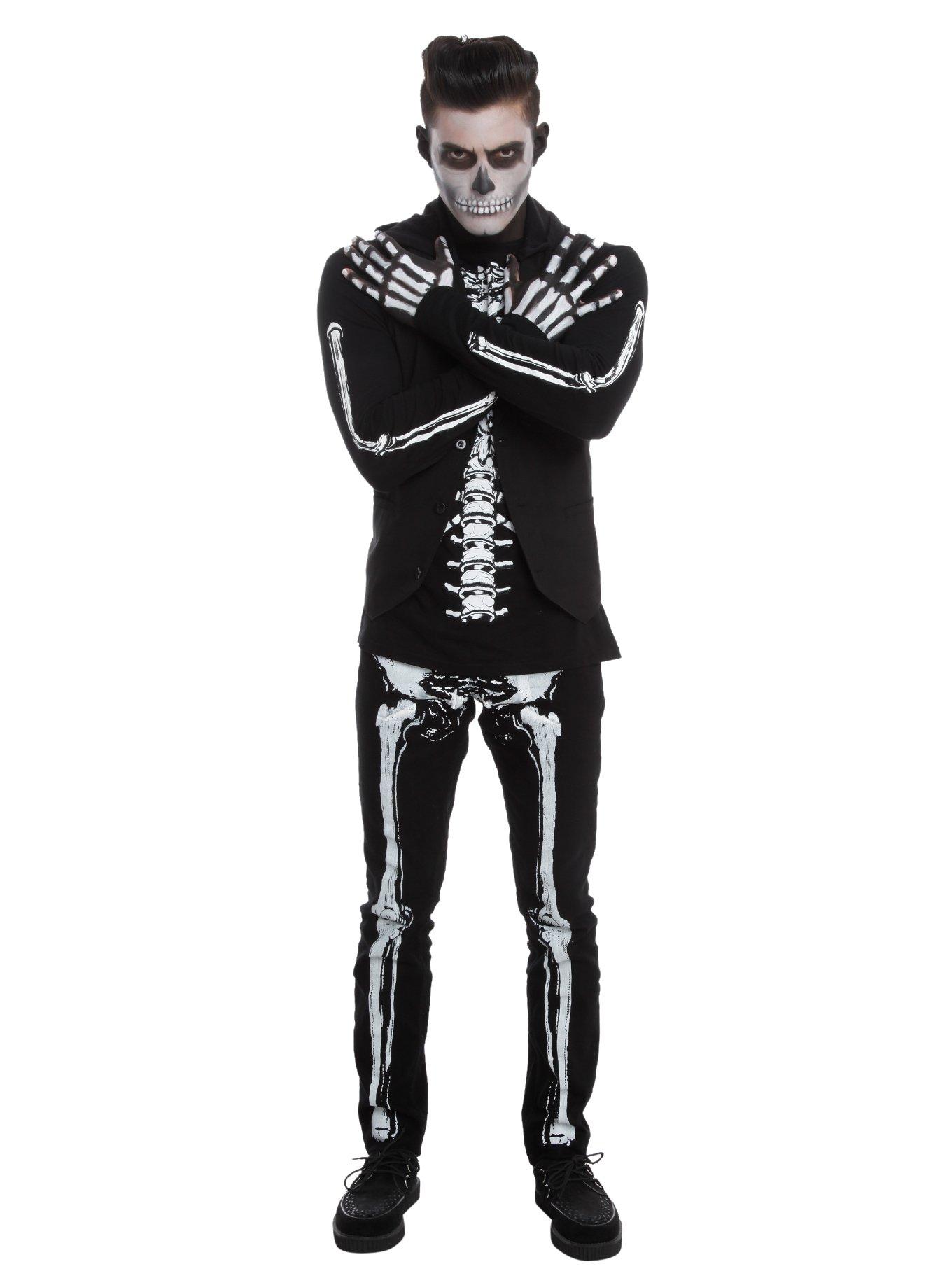 XXX RUDE Skeleton Black Long-Sleeve T-Shirt | Hot Topic