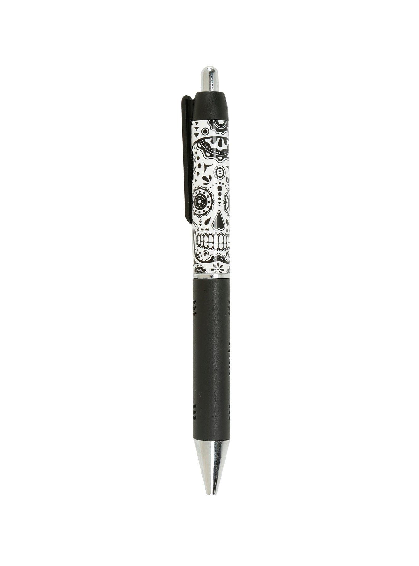 Black & White Sugar Skull Chocolate Scented Pen | Hot Topic