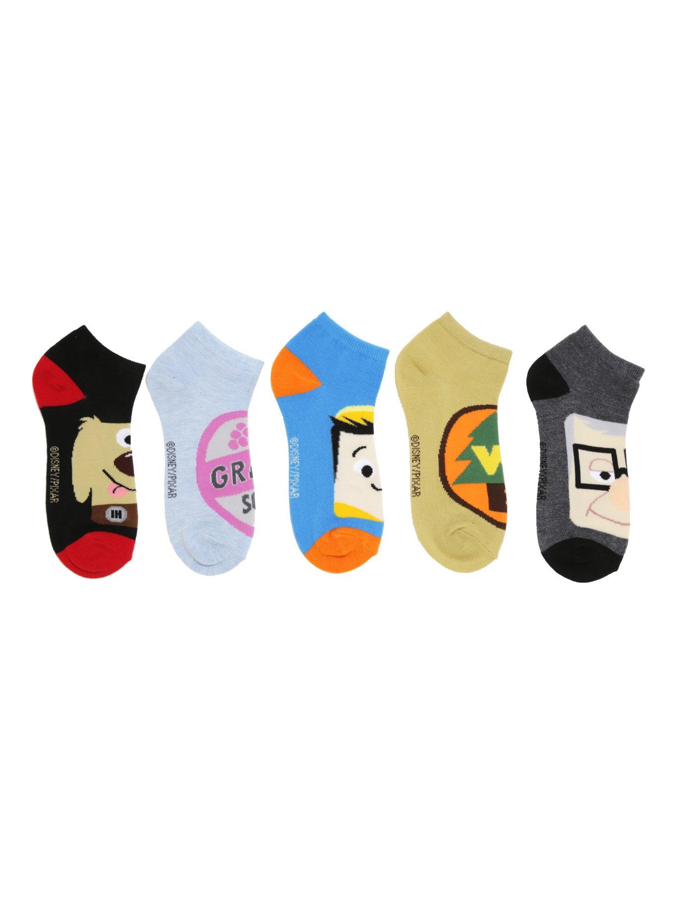 Disney Pixar UP No-Show Socks 5 Pair | Hot Topic
