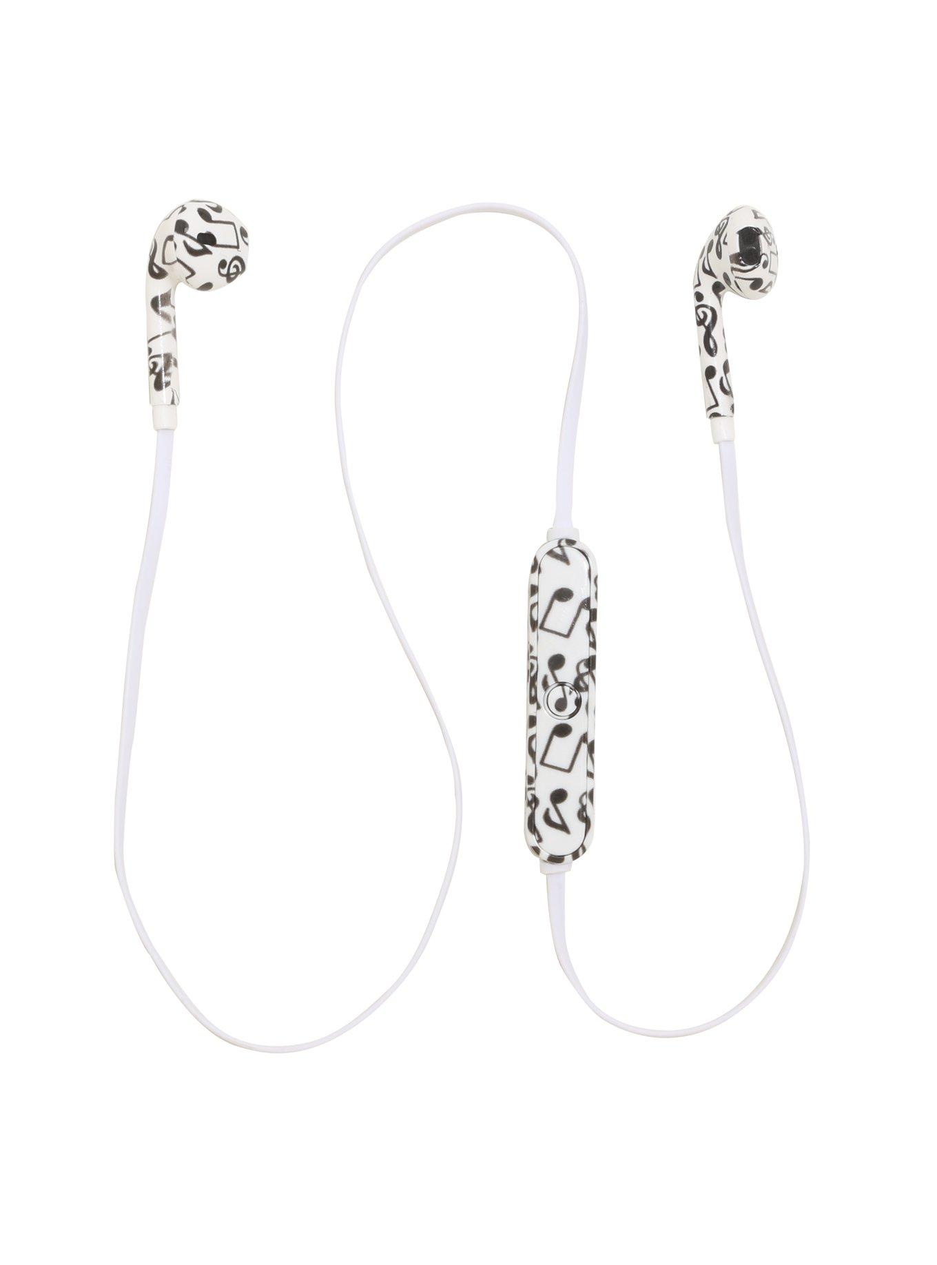 Music Notes Bluetooth Earbuds | Hot Topic