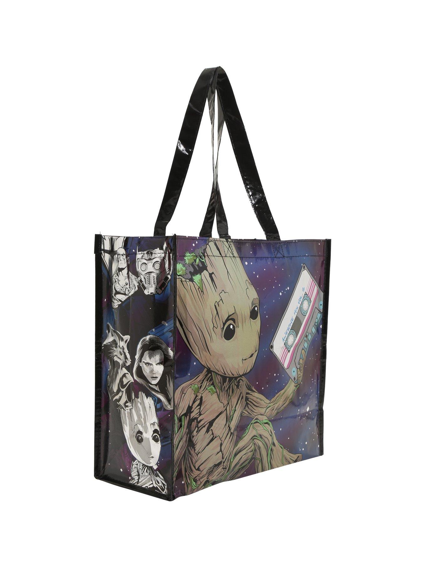 Marvel Guardians Of The Galaxy 2 Groot Awesome Mix Reusable Tote | Hot ...