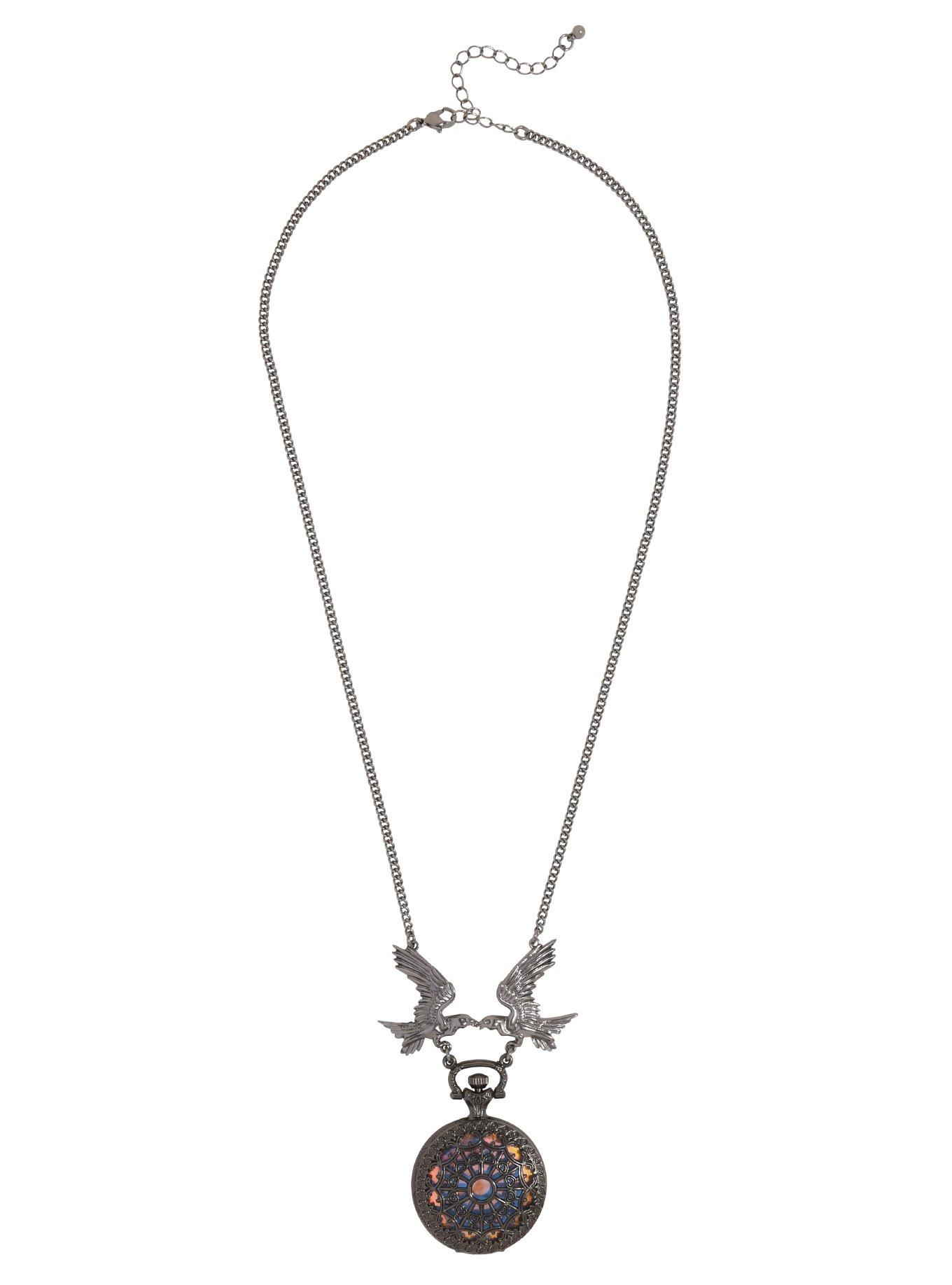 Blackheart Crow Pendant Pocket Watch | Hot Topic