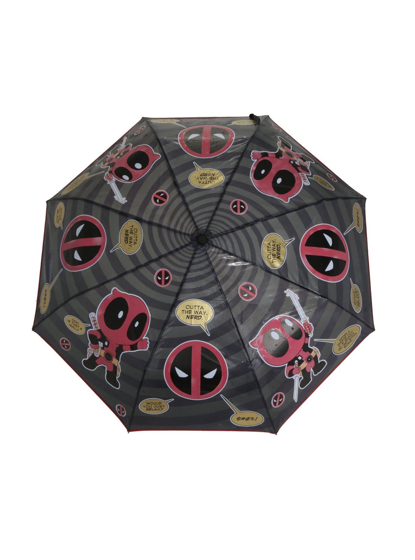 Marvel Deadpool Liquid Reactive Umbrella | Hot Topic