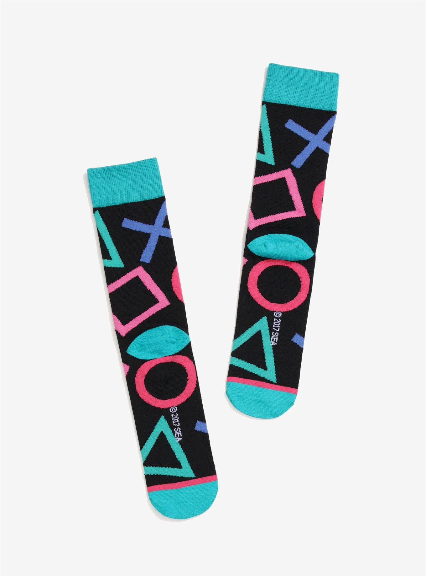 Playstation Button Logo Crew Socks | BoxLunch