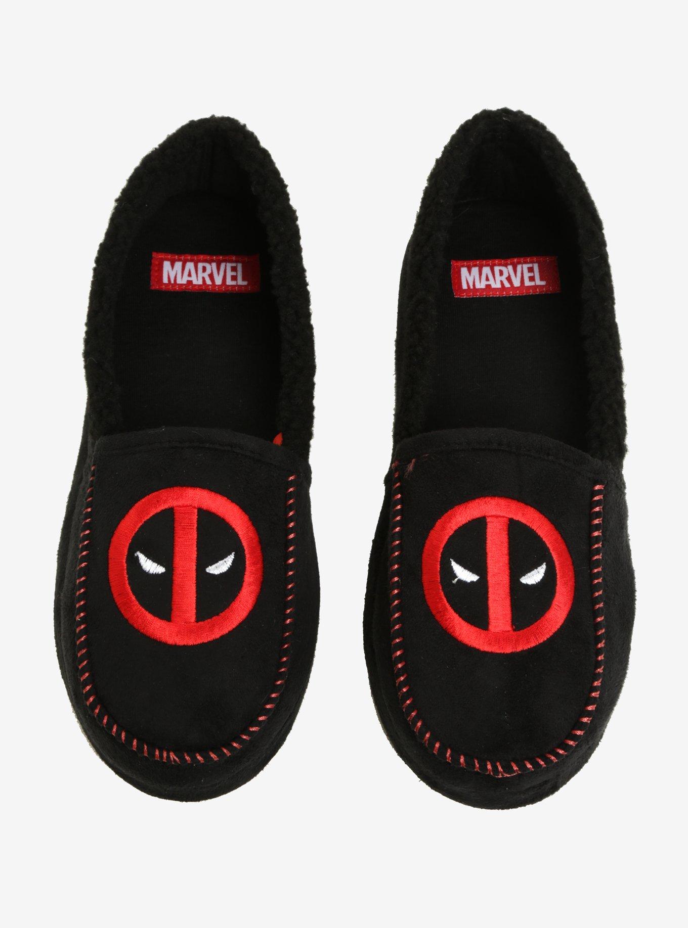 Marvel Deadpool Moccasin Slippers | Hot Topic