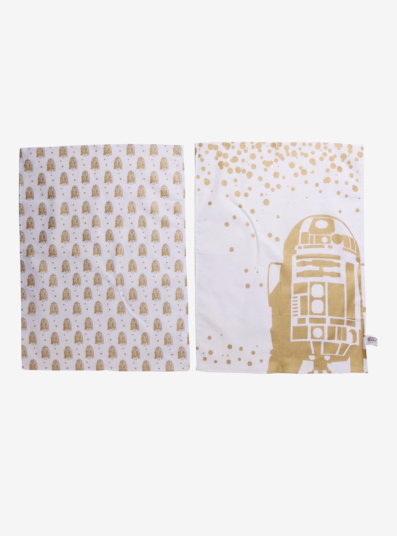 Star Wars R2-D2 Gold Dish Towel Set | Hot Topic