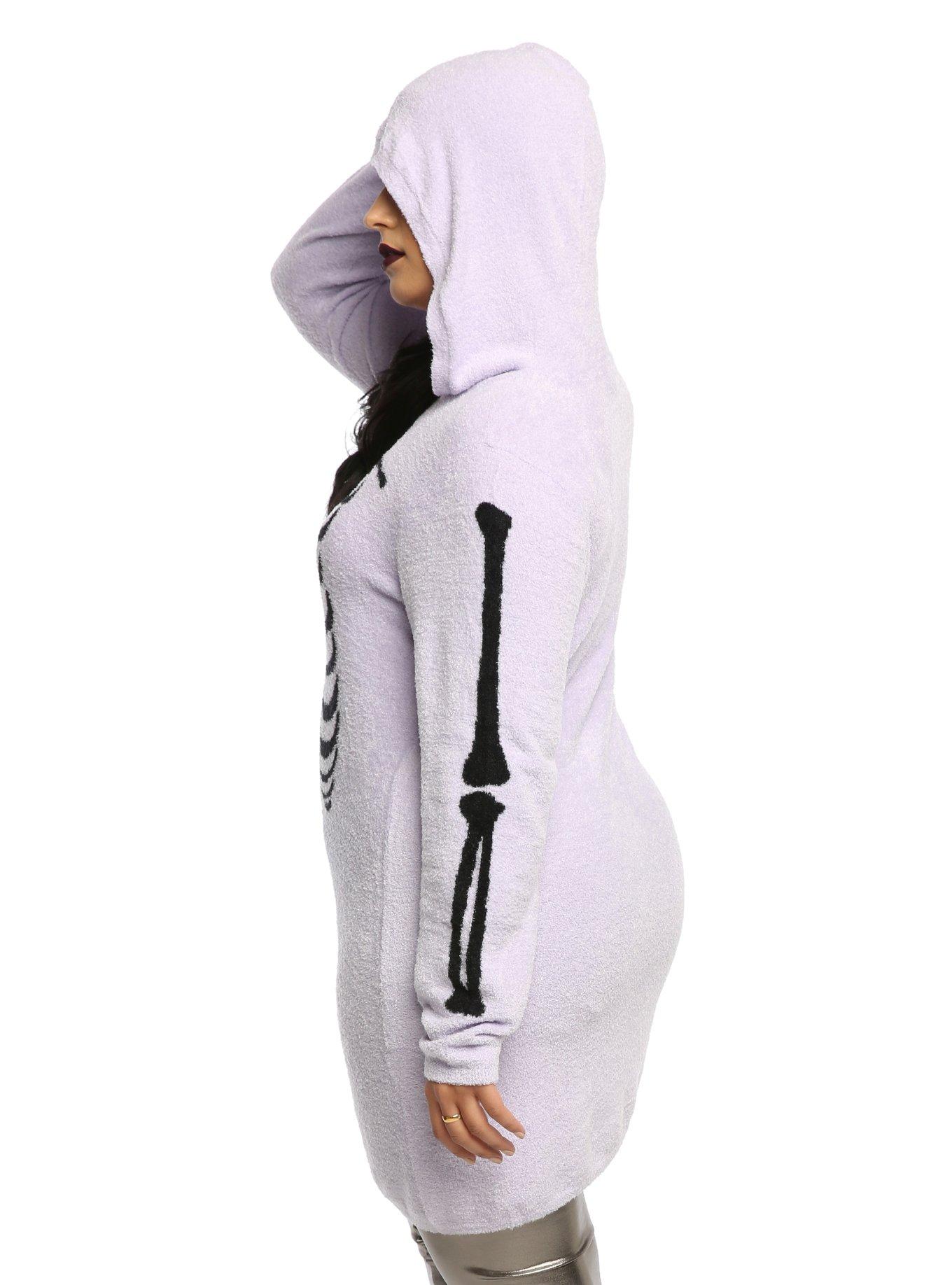 Purple & Black Rib Cage Girls Sweater Plus Size | Hot Topic